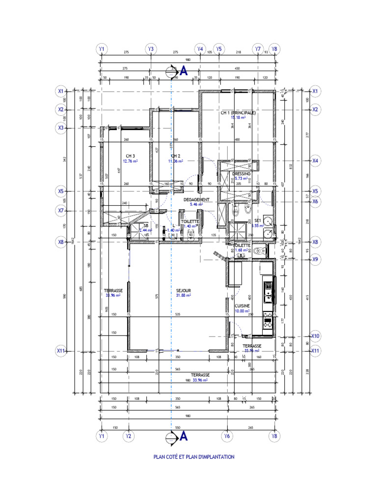 Exemple Plan Coté Et Plan D'implantation | PDF