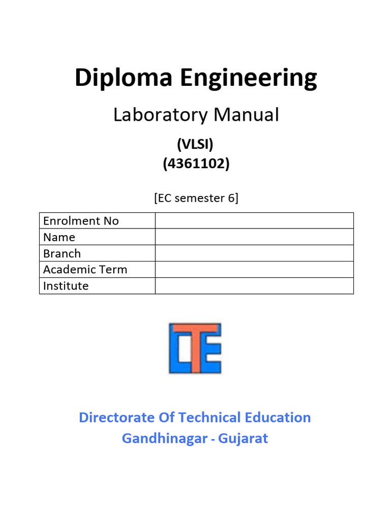 Vlsi Labmanual 2024 | PDF | Engineering | Hardware Description Language