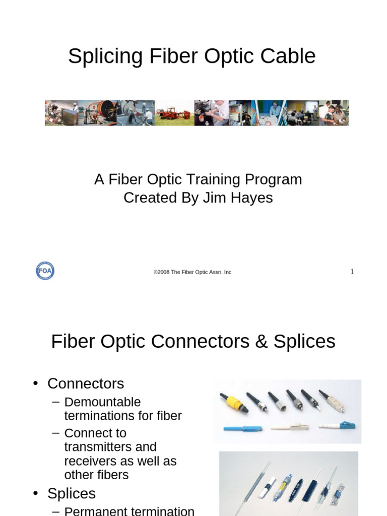 Fiber Optic Cable Splicing Guide | PDF | Optical Fiber | Physical Sciences