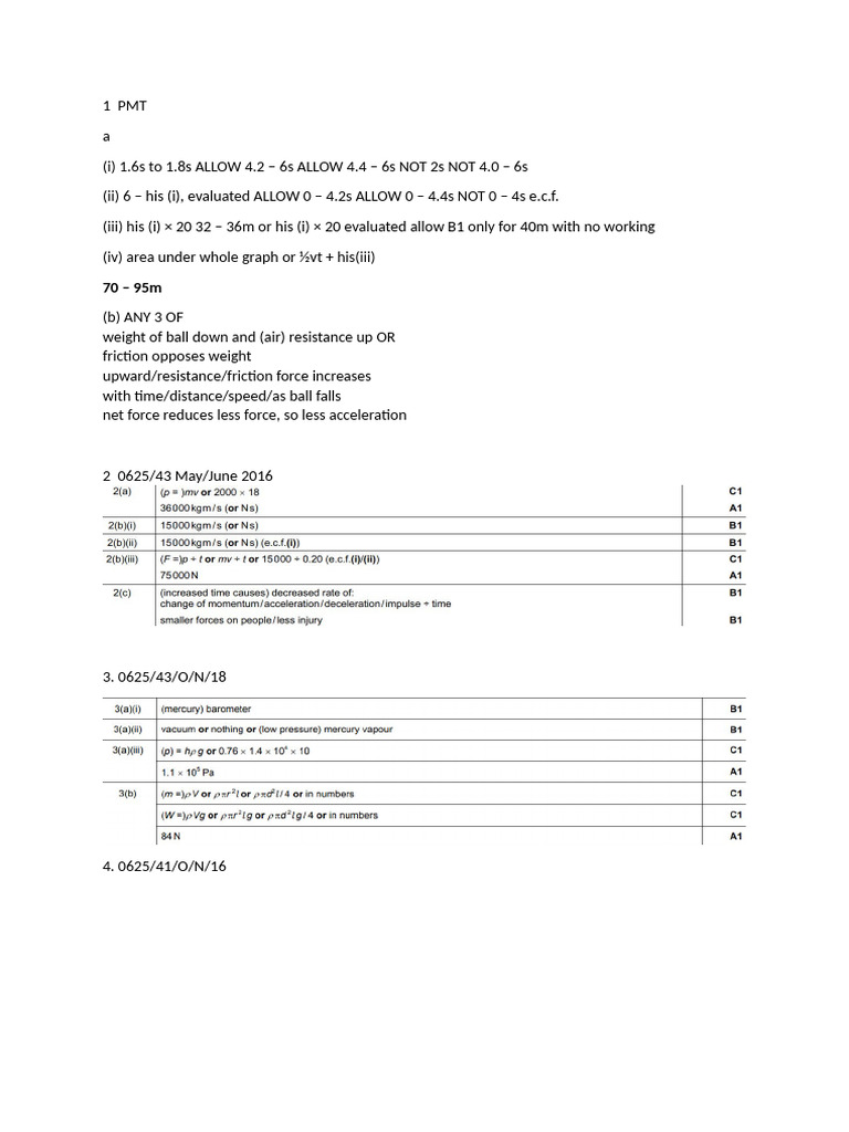 Mark scheme internal exam | PDF