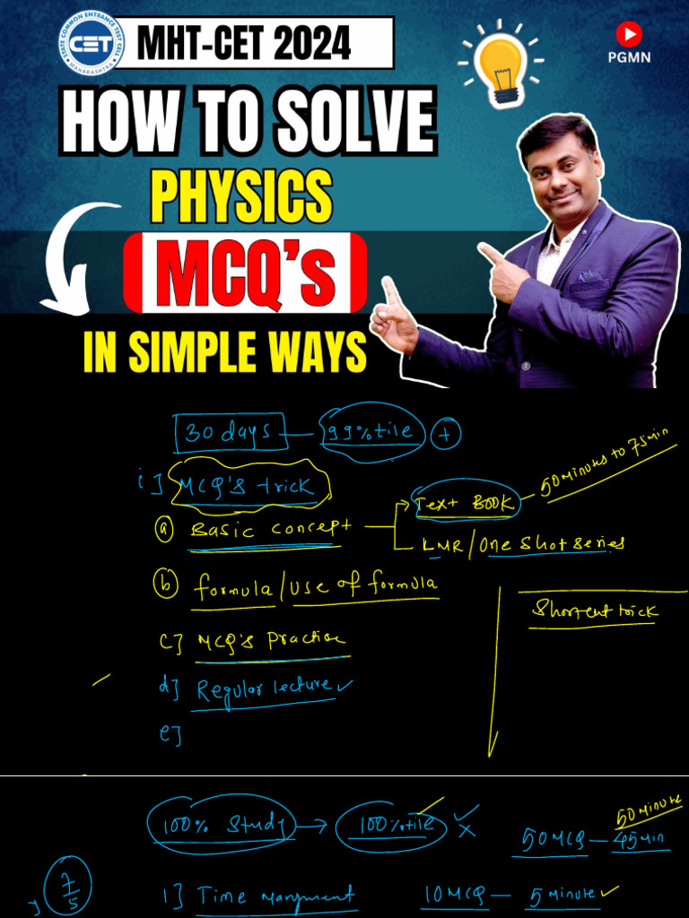 How To Solve MCQ in Simple Way | PDF | Capacitor | Capacitance