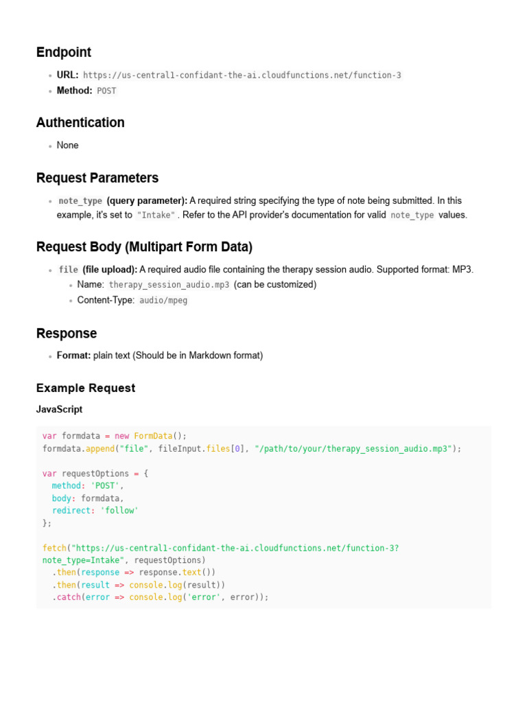 Endpoint Documentation | PDF
