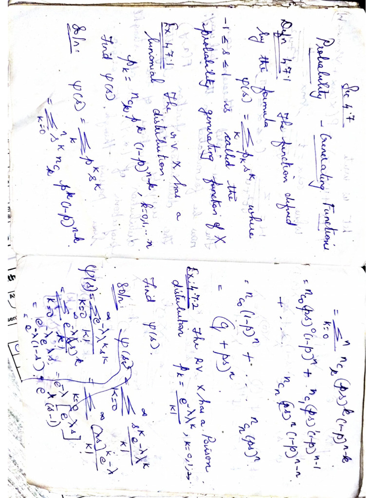 Probability Theory Notes | PDF