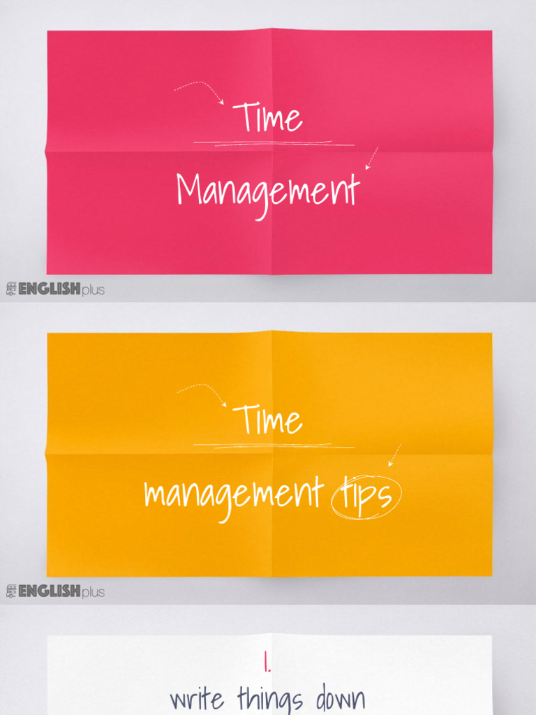 5.2.time Management Tips | PDF | Time Management | Professional Skills