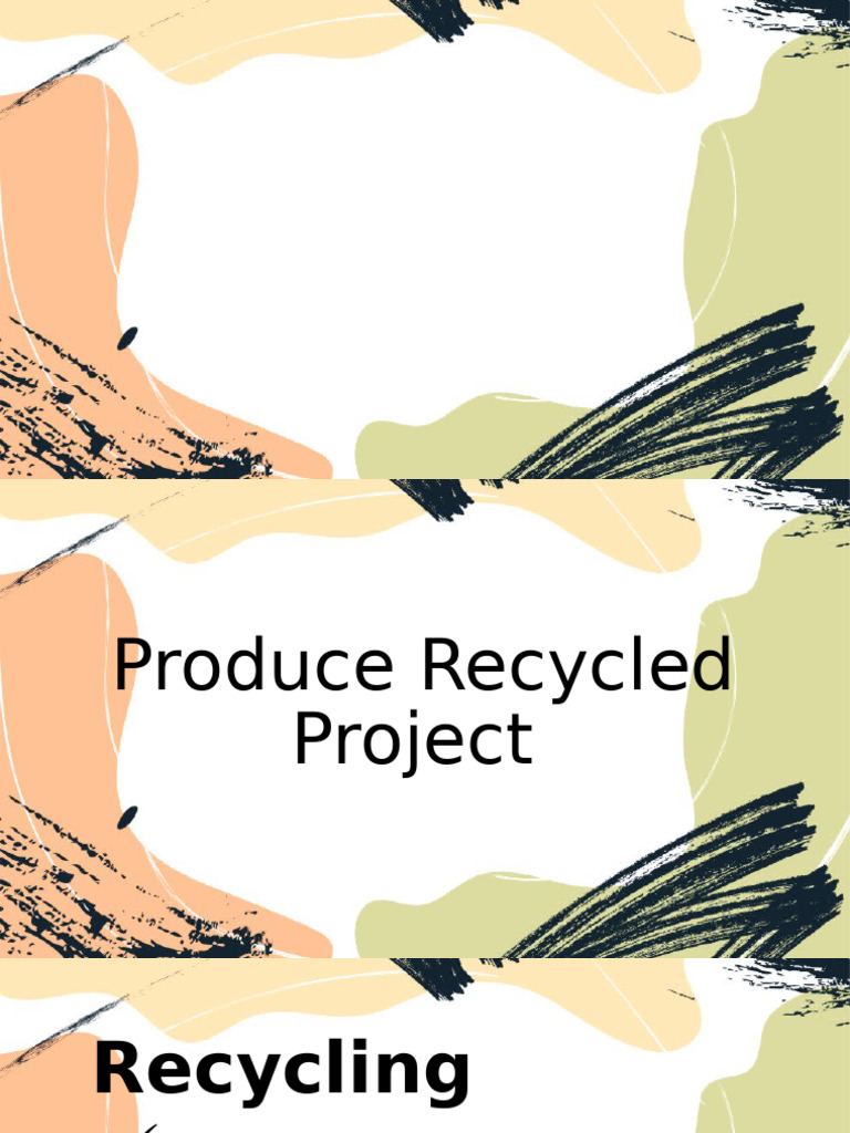 Essential Guide to Recycling Projects | PDF