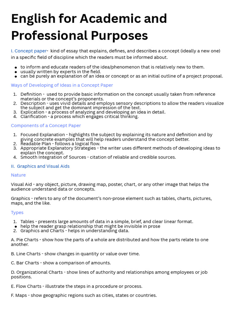 English For Academic and Professional Purposes | PDF | Concept | Evidence