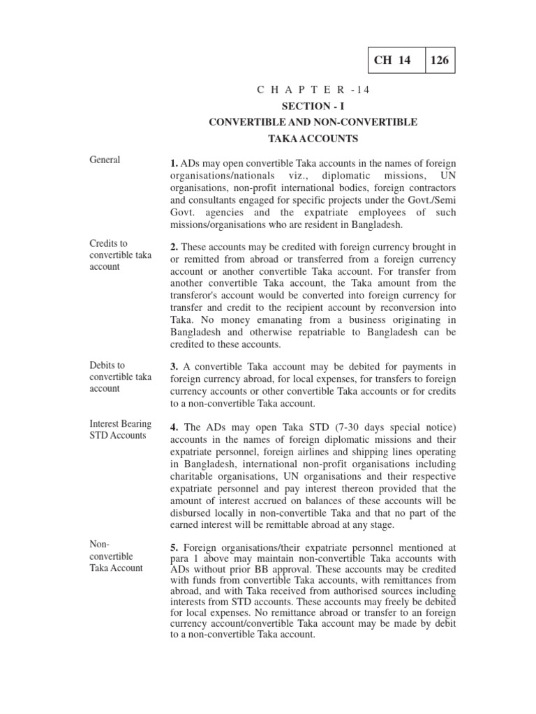 Convertible and Non Convertible Taka Account | PDF | Debits And Credits ...