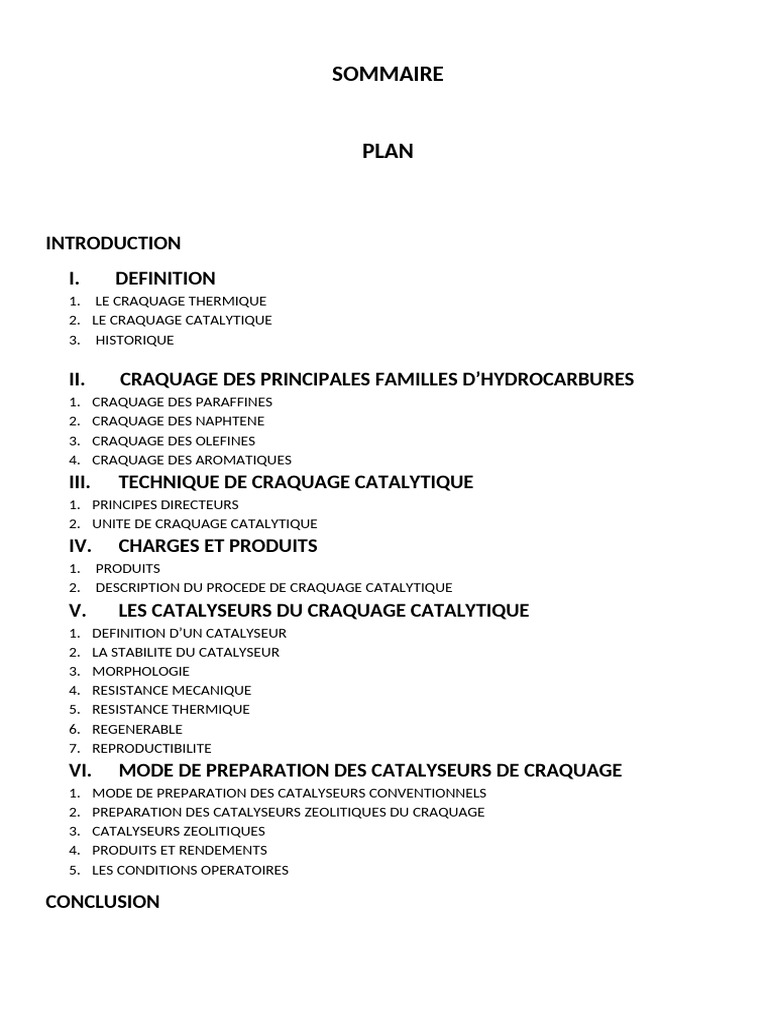 Techniques de Craquage du Pétrole | PDF | Craquage | Catalyse