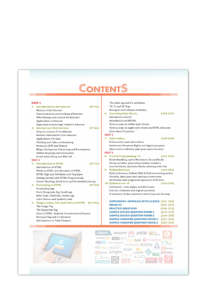 Computer Application Code 165 Class - 10 (Pages - 1 To103) | PDF