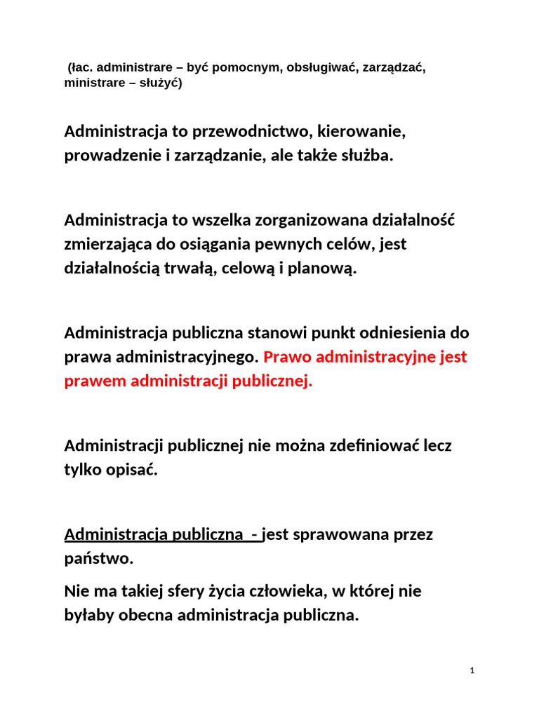 Administracja To - Definicje | PDF