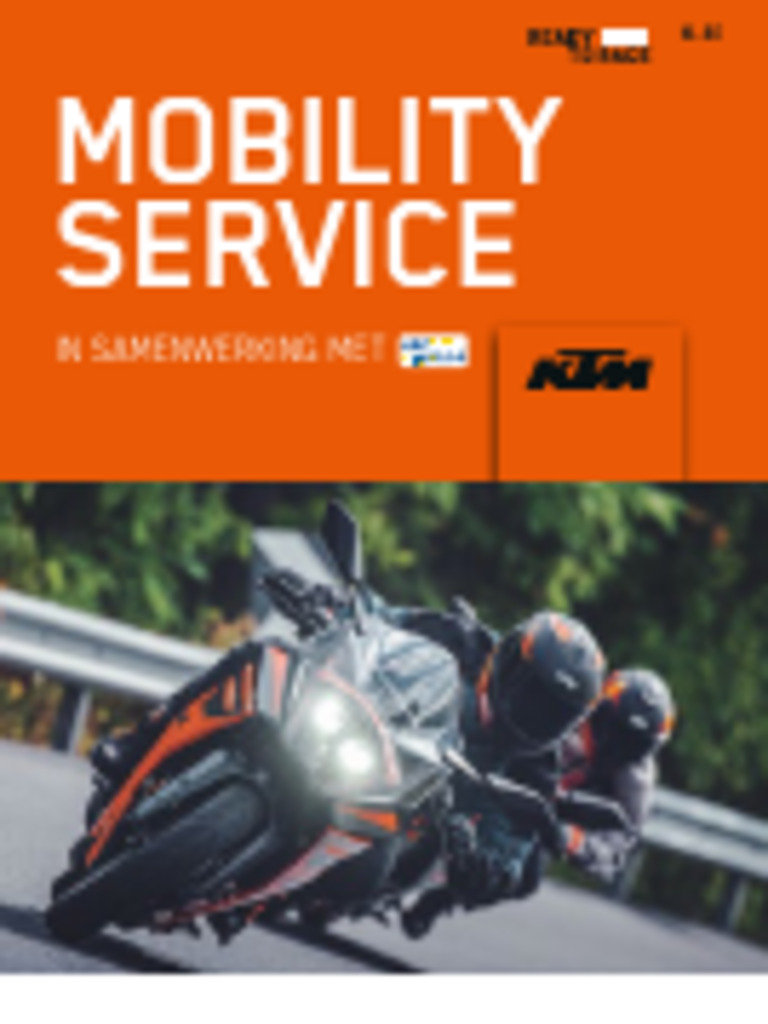 KTM Mobility Service Leporello BE-NL | PDF