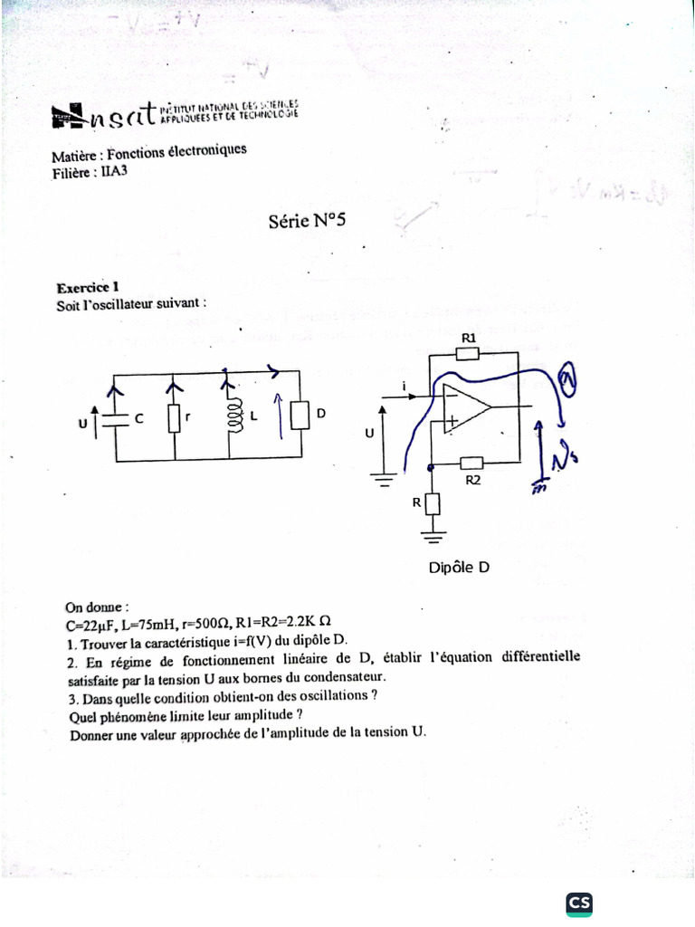 TD n°3 _ Oscillateurs | PDF