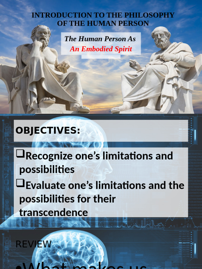 3 Human Person As An Embodied Spirit | PDF | Transcendence (Philosophy ...