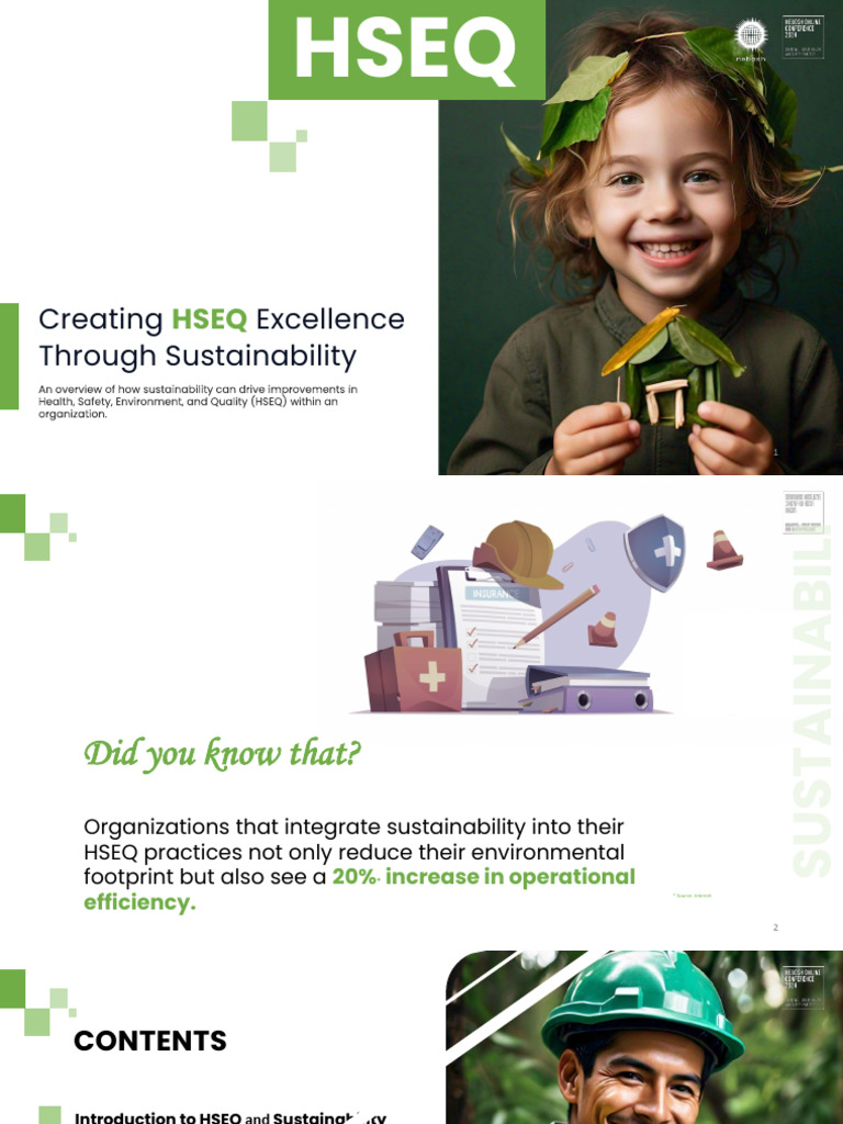 HSEQ Excellence via Sustainable Practices | PDF | Sustainability | Climate Change Mitigation