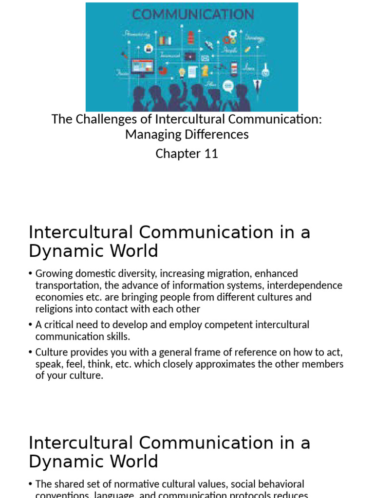 Week 10 the Challenges in Intercultural Communication | PDF ...
