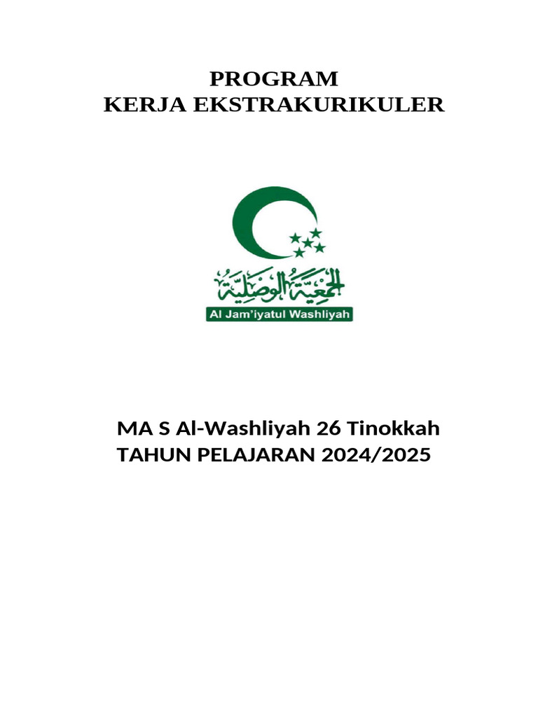 Program-Kerja-Ekstrakurikuler New (Sfile | PDF