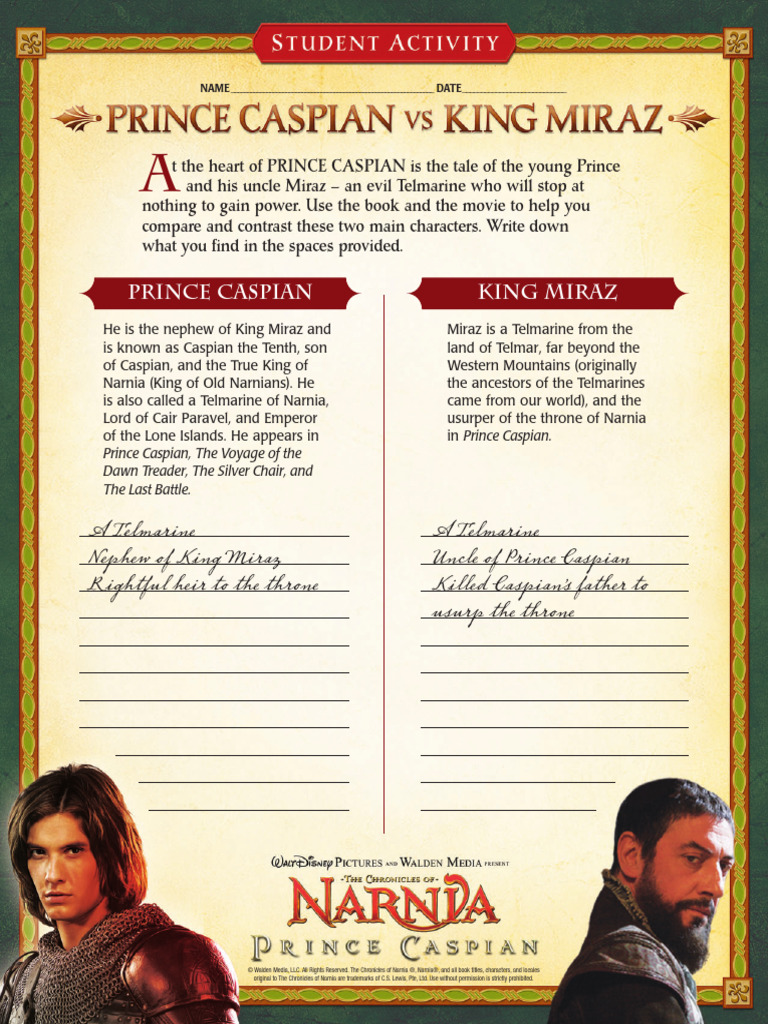 caspian-lesson11 | PDF | The Chronicles Of Narnia | Children's Novels ...