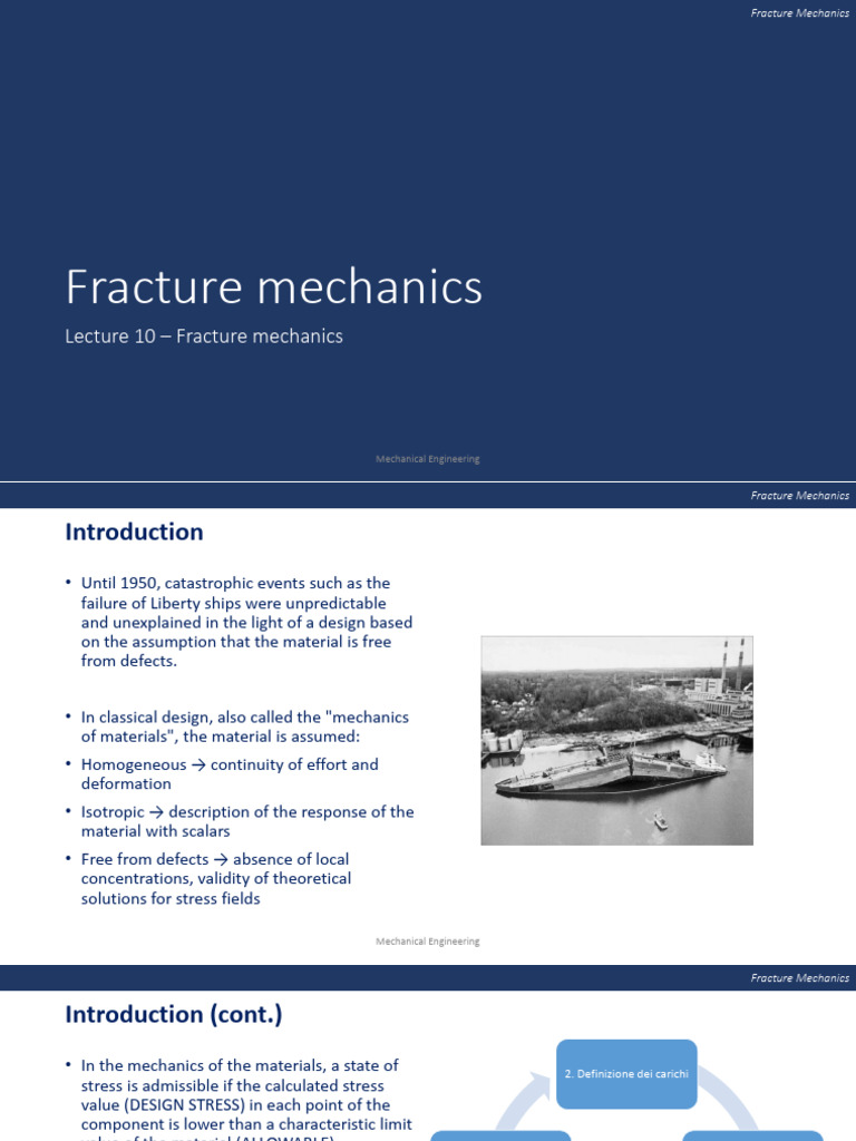 Lecture10-fracturemechanics | PDF | Fracture | Fracture Mechanics