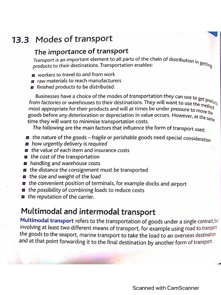 Logistics Notes | PDF