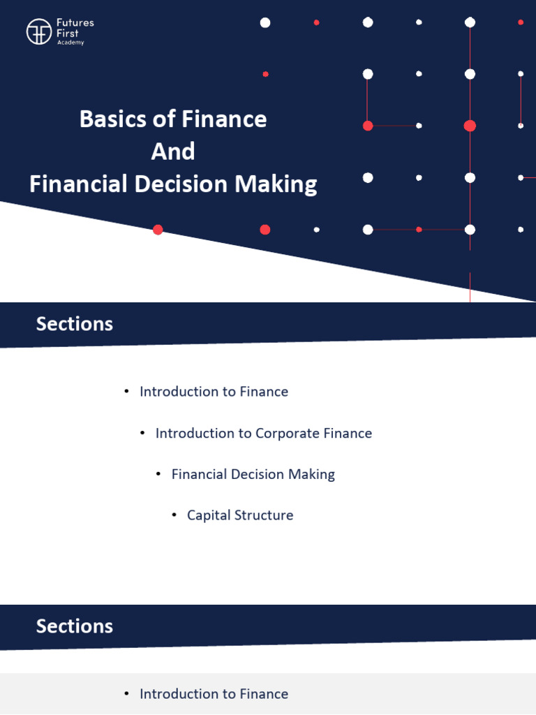UCS 539 Module 3 - Basics of Finance and Financial Decision Making ...