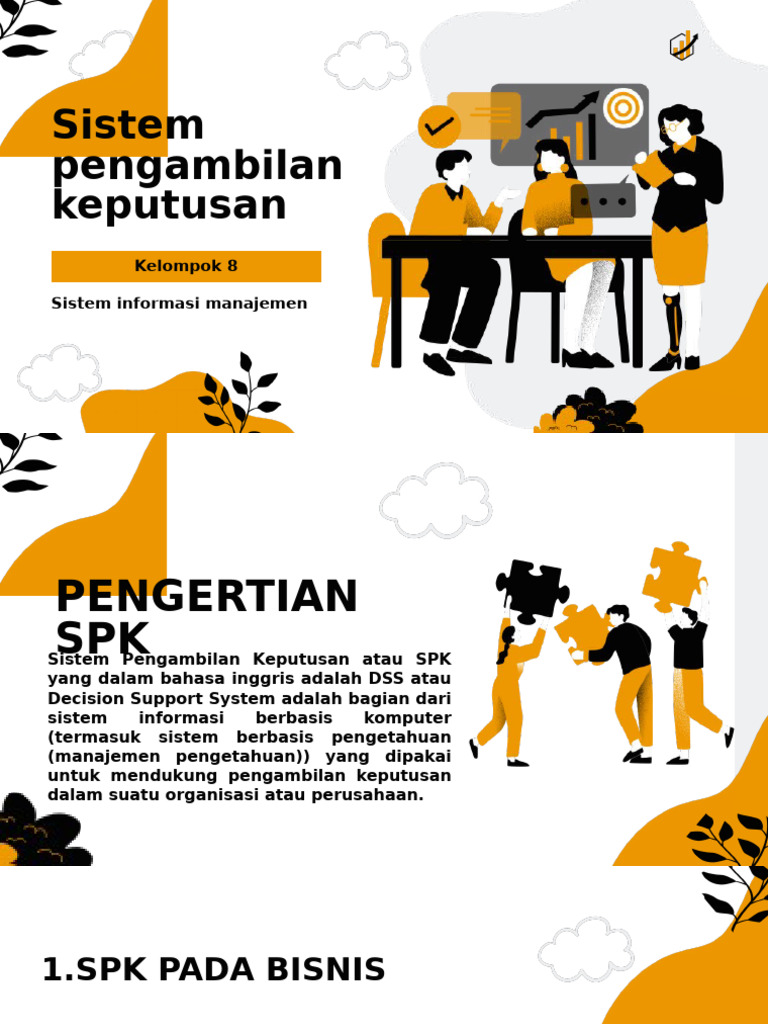 Sistem Pengambilan Keputusan Ppt Kelompok 8 SIM.pptx | PDF