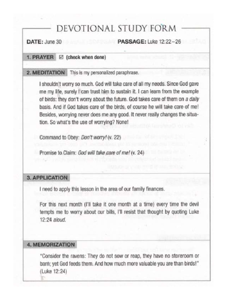 Devotional-Study-Form | PDF