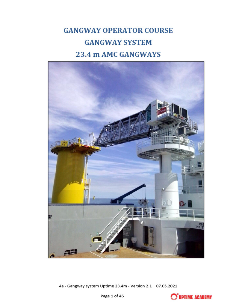 3 Gangway System 23.4m AMC Gangway Ver 2.1 | PDF | Pump | Air Conditioning