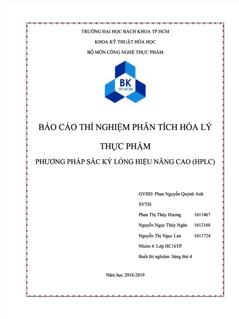 PDF Bao Cao Thi Nghiem Phan Tich Hoa Ly Thuc Pham Compress | PDF