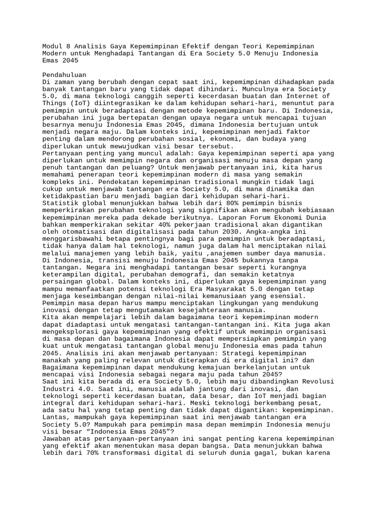 Materi Modul Untuk UAS | PDF