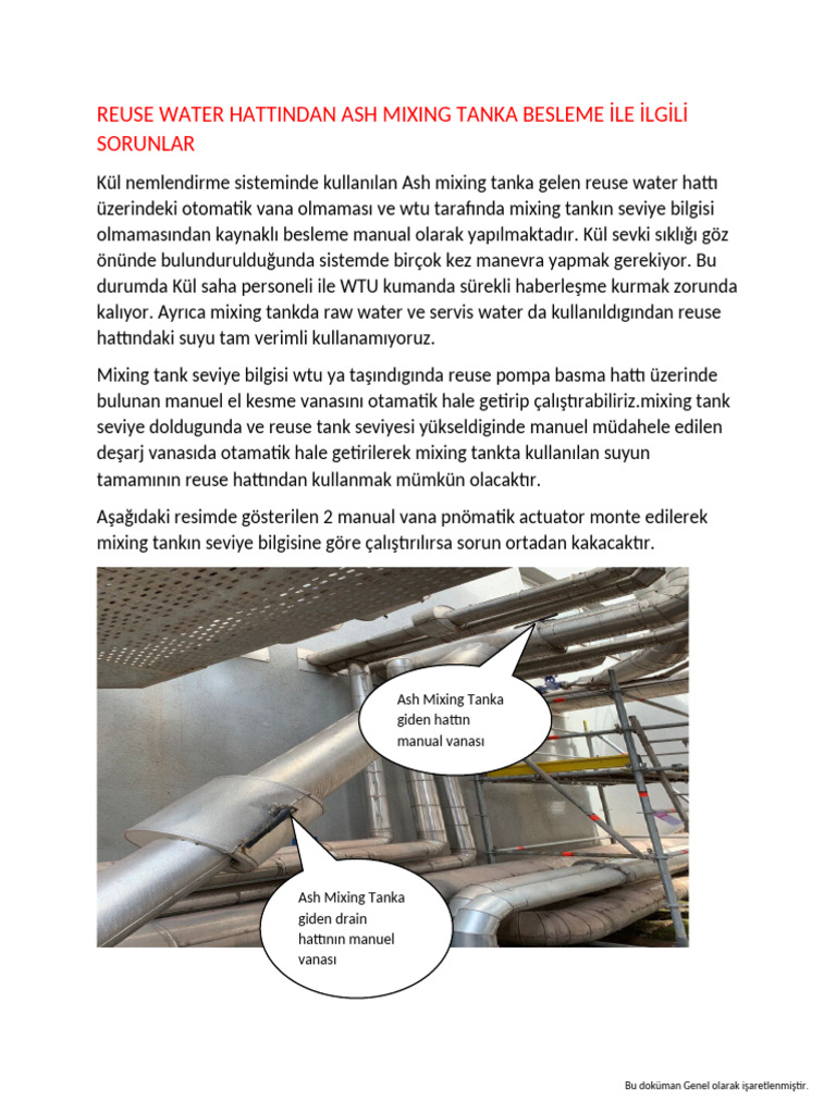 Reuse Basin ASH Mixing Tank | PDF