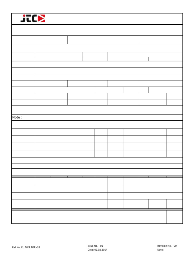 Template - Equipment Return Note.2 | PDF