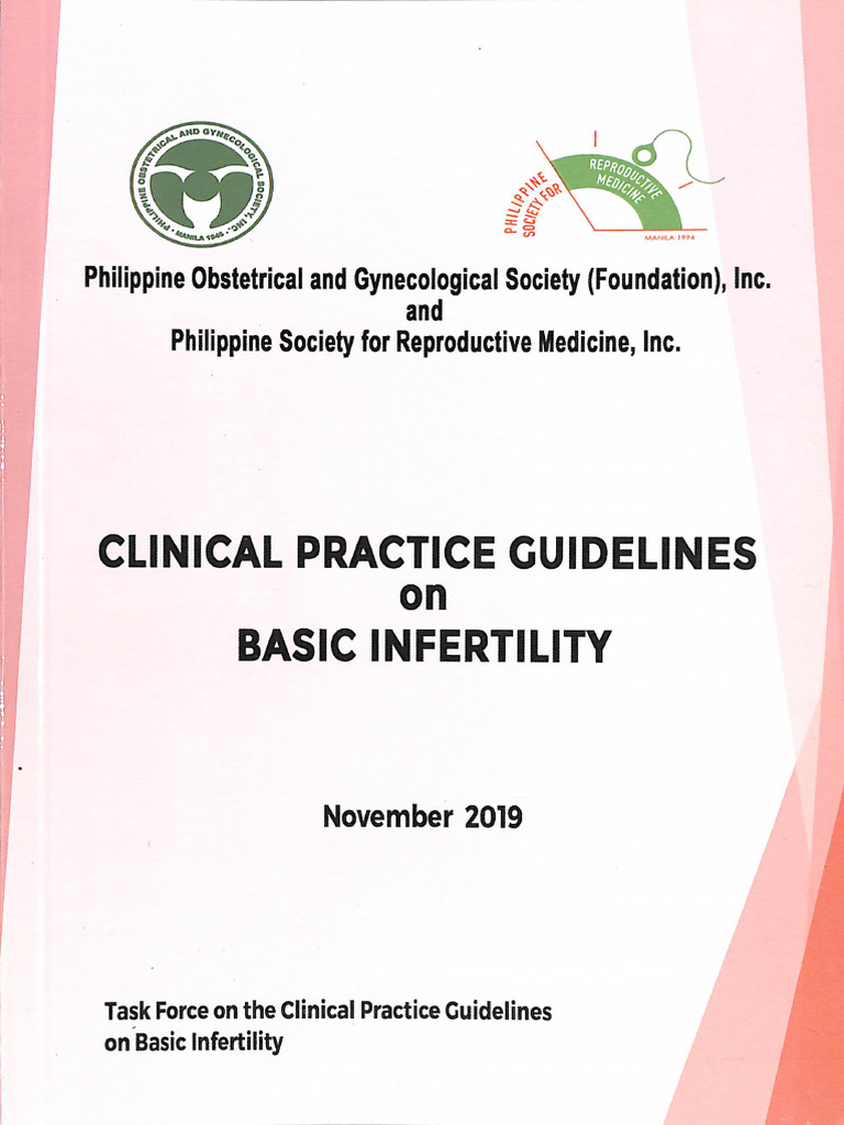 CPG On Basic Infertility 2019 | PDF | Fertility Medicine | Health Sciences