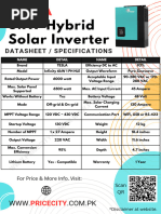 Inverex Nitrox 6kW Hybrid Inverter Datasheet Specifications | PDF | Battery Charger | Electrical ...