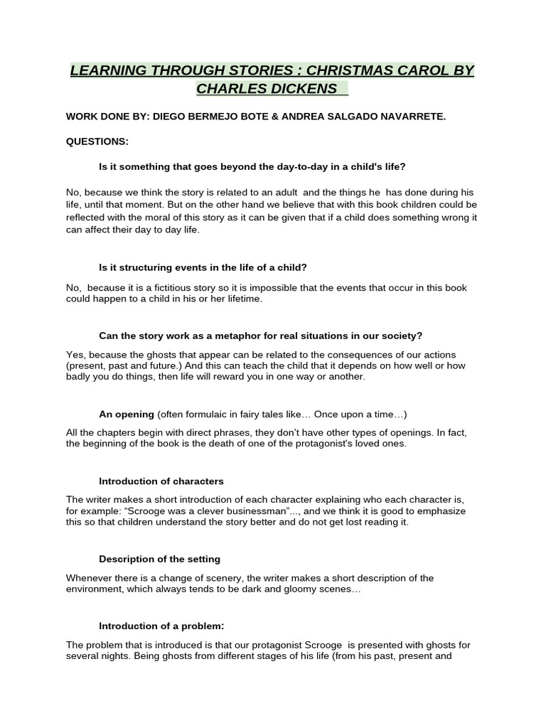 Learning Through Stories | PDF | Ebenezer Scrooge