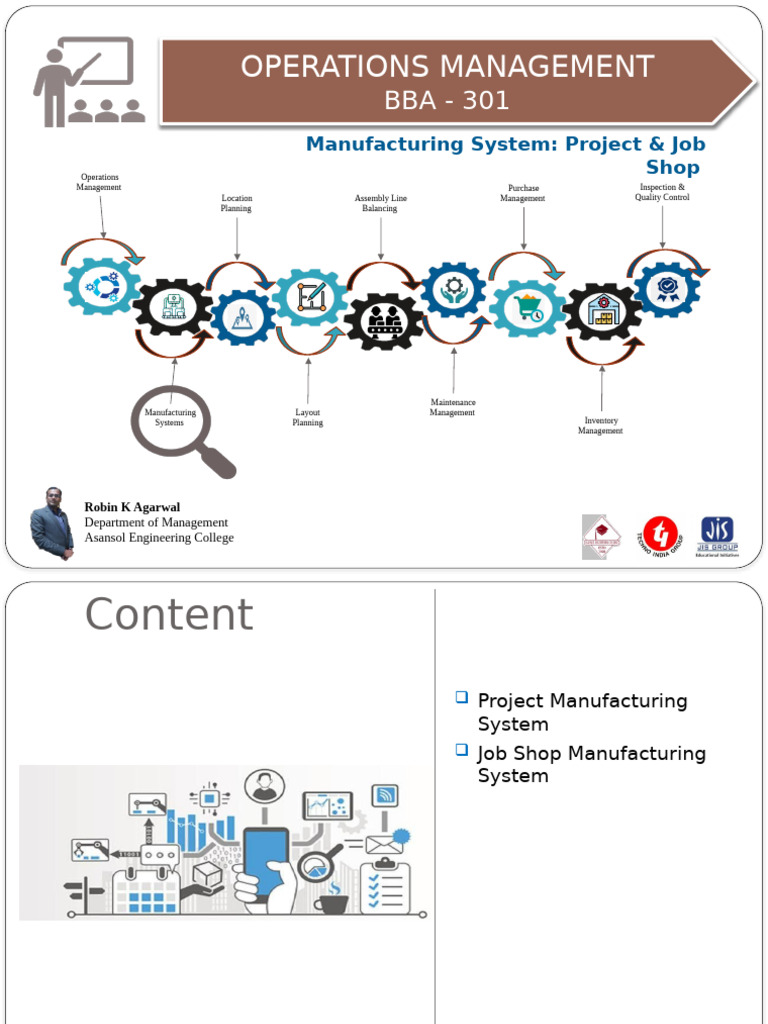 Project and Job Shop Manufacturing System | PDF | Business | Secondary ...