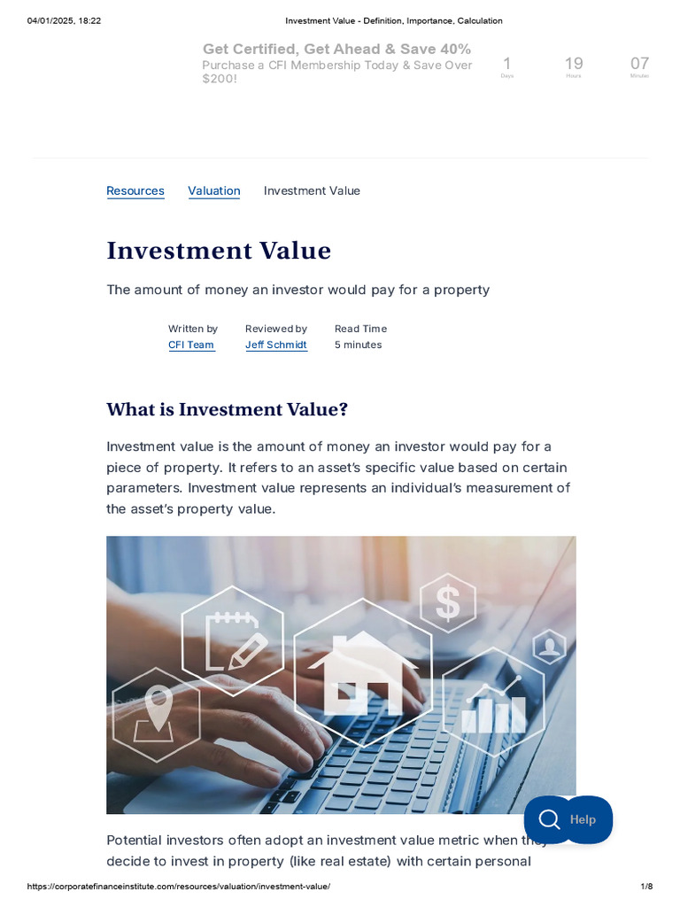 18 - 4 - Investment Method of Valuation | PDF | Investing | Market Value