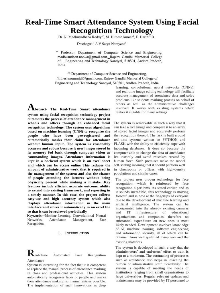 Technical Paper-FirstEdit 22 | PDF | Machine Learning | Artificial ...