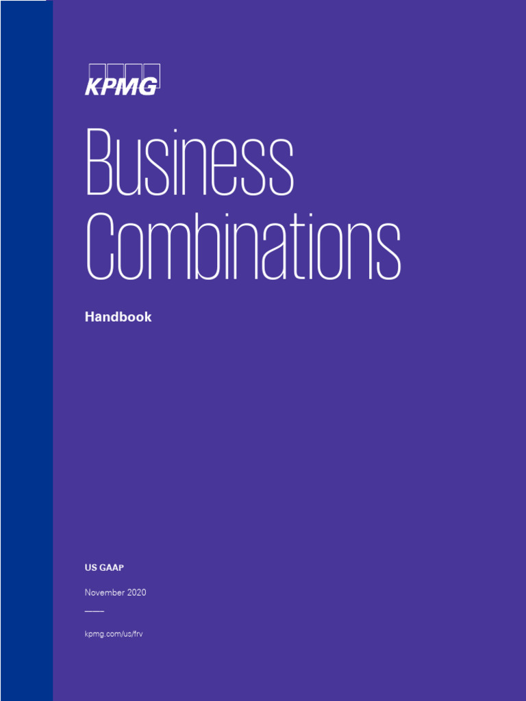 KPMG Business Combinations Handbook Nov20 | PDF | Fair Value | Mergers ...