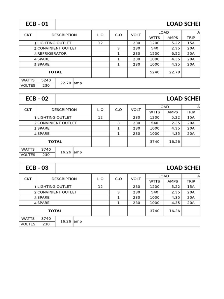 Electrical Computation 01 | PDF | Electronics | Electrical Equipment