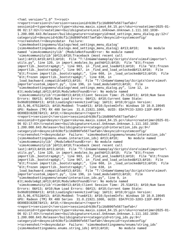 lastException_63871795927 | PDF | Graphics Processing Unit | Microsoft Windows