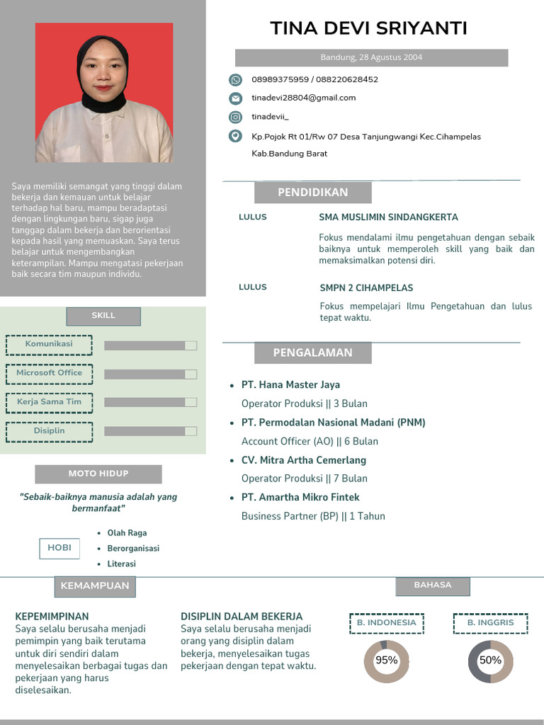 CV_Tina Devi Sriyanti 2 | PDF
