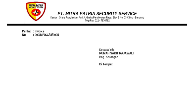17. Label Amplop Invoice - Rs Rajawali | PDF