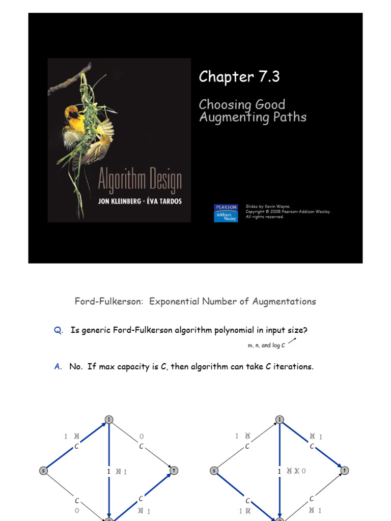 7.3 Choosing Good Augmenting Paths | PDF | Computational Complexity Theory | Algorithms