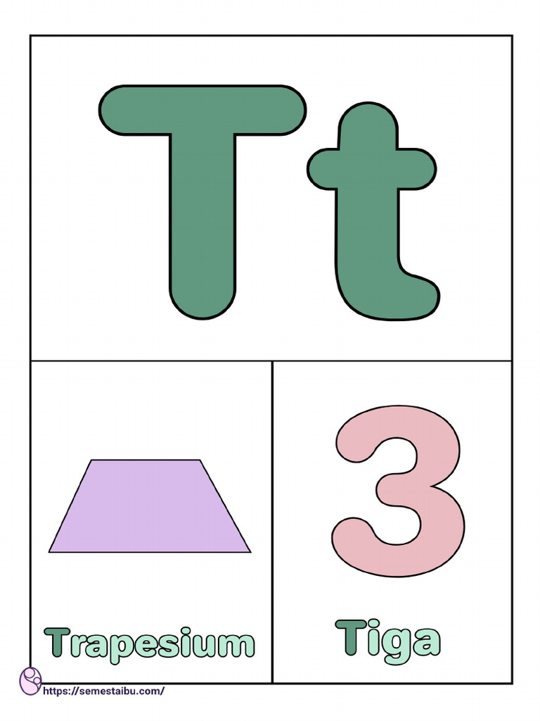 Mengenal Huruf Flashcard Anak T | PDF