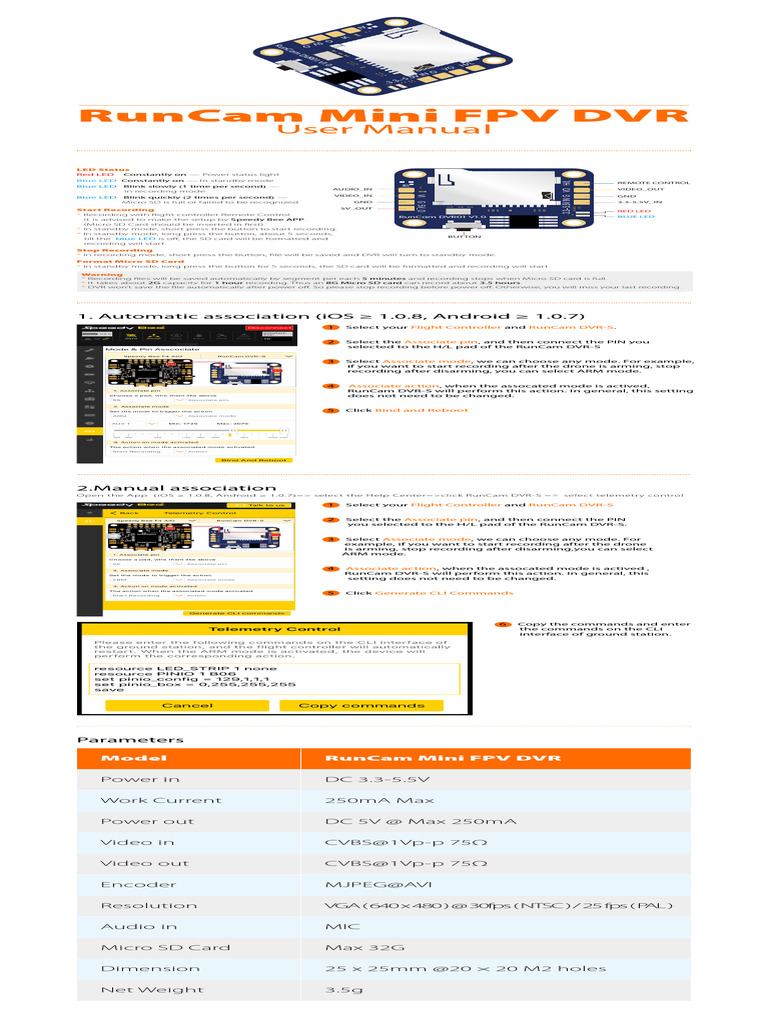 RUNCAM-DVR-S-Manual | PDF | Computing