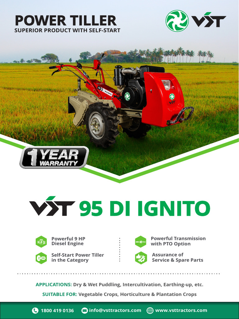 VST 95di Ignito Leaflet | PDF | Horsepower | Engines