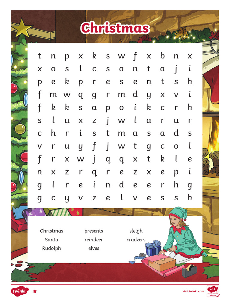 T 1668075341 Differentiated Christmas Word Search Ver 1 | PDF | Rudolph ...