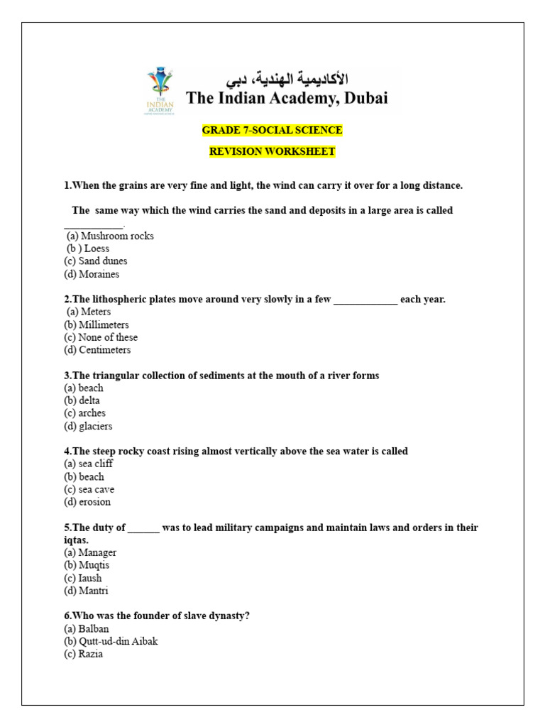Grade 7 Social Science Review | PDF | Volcano | Types Of Volcanic Eruptions