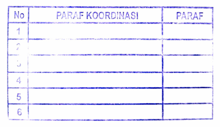 Paraf Koordinasi 6 | PDF
