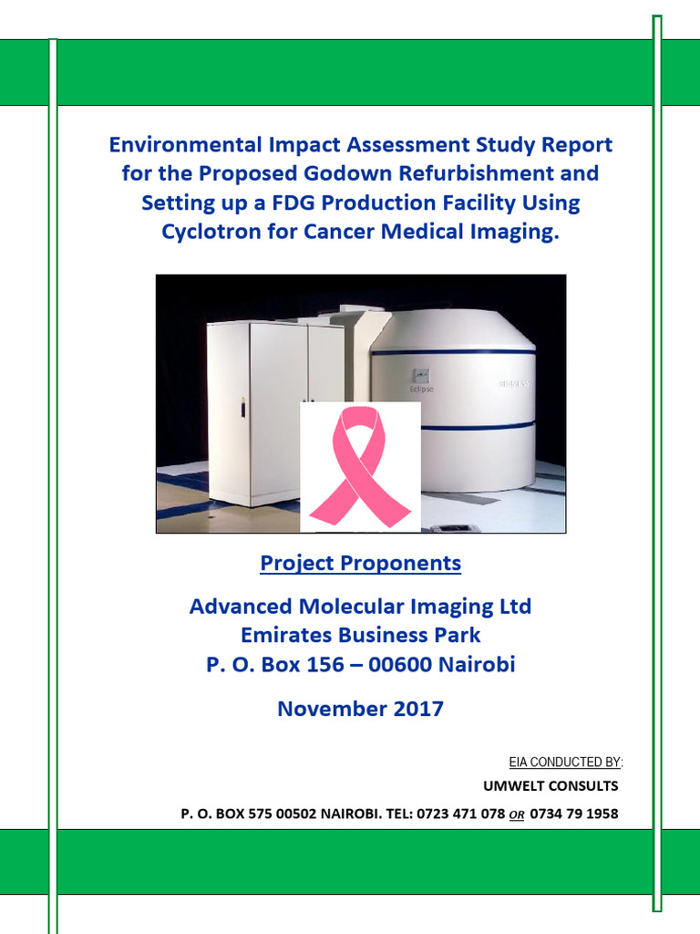 Eia - 1446 - Godown Refurbishment For FDG Production For Cancer Medical ...